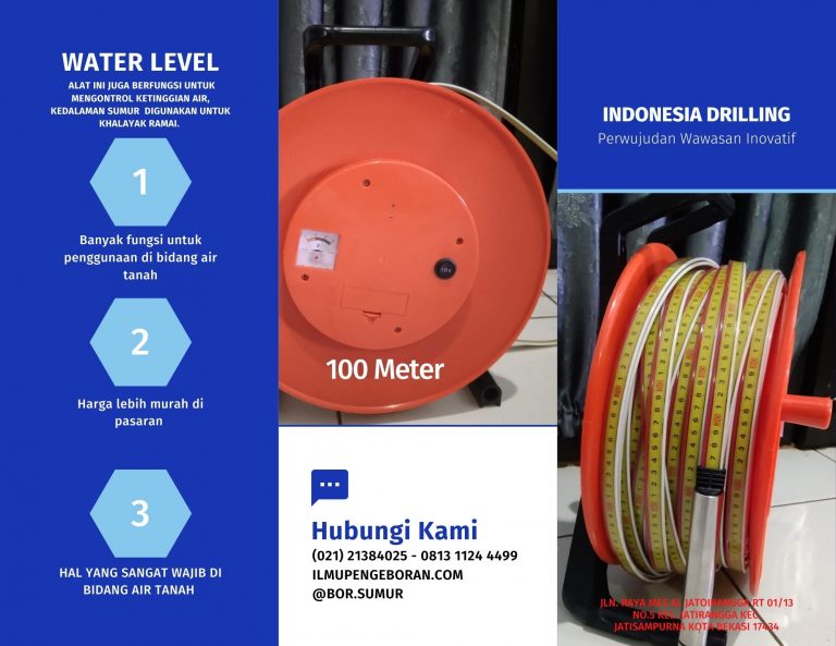 JUAL Alat Water Level 100 Meter / Alat Uji Pumping Test – Gudang Borepile