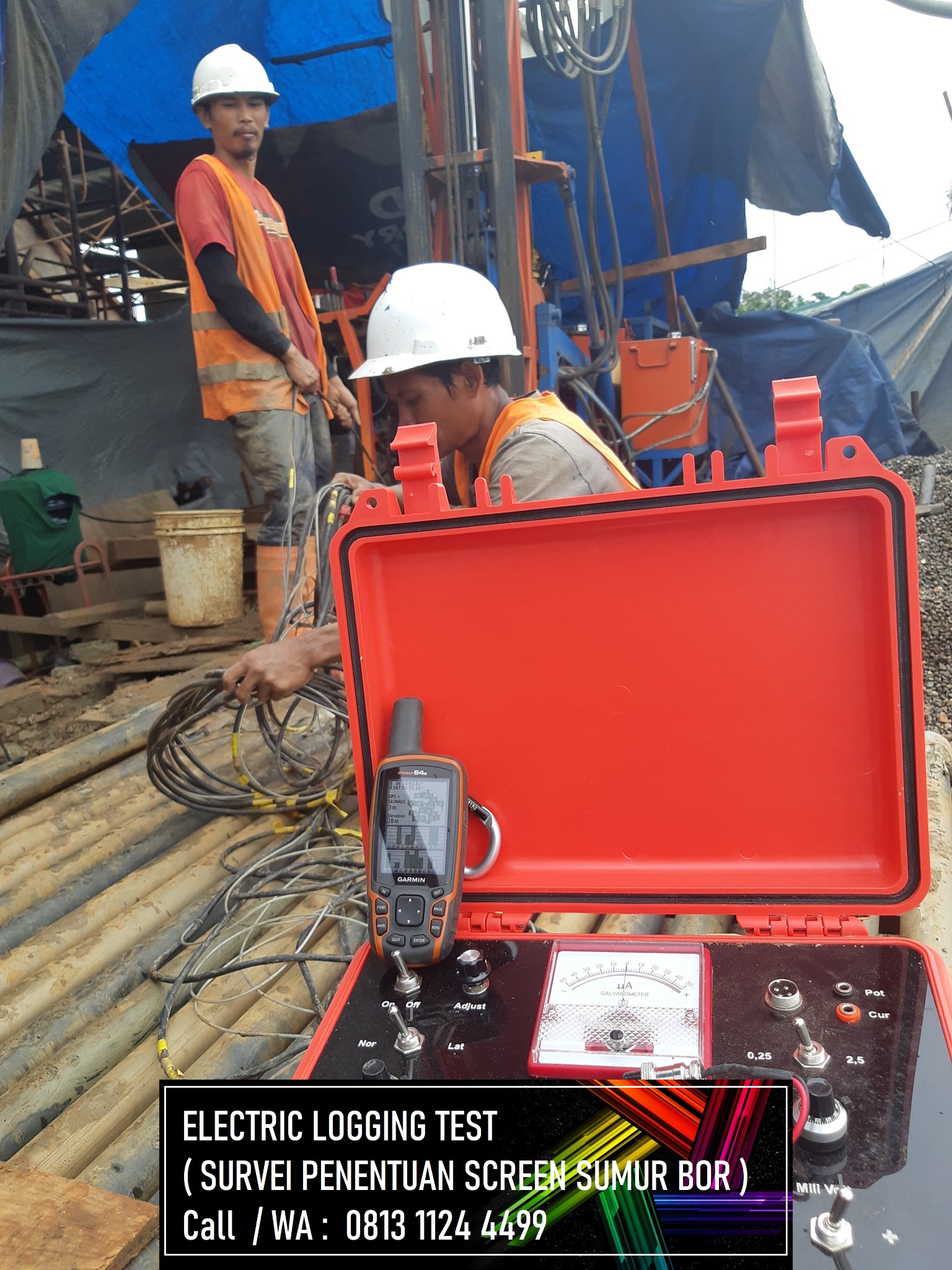 Electronic Logging Test / Gambar Penampang litologi batuan dan hasil ...